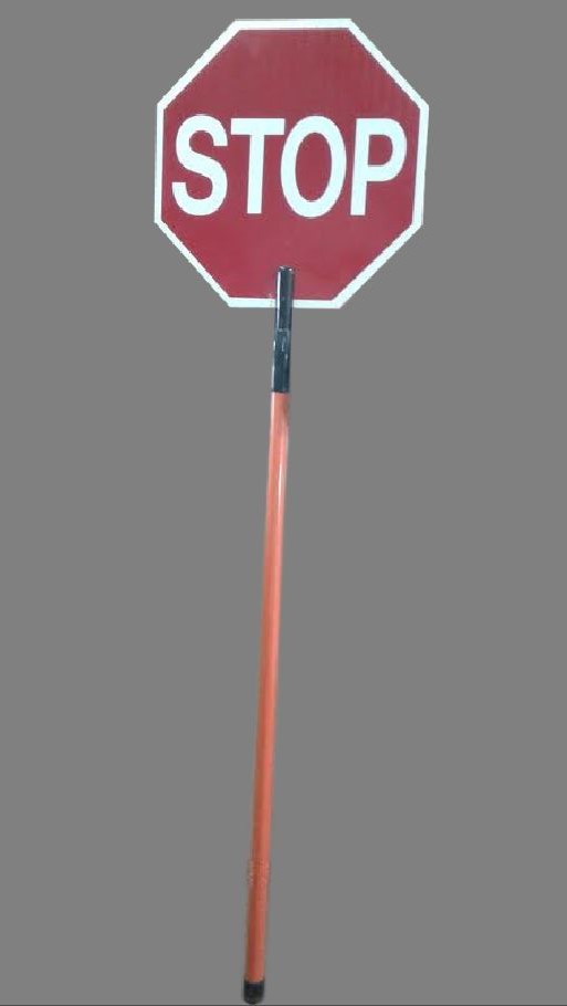 Ameri-Viz 18 STOP/SLOW/ALUM EG REFL/84 FG TELESCOPIC POLE | STOP PADDLE ...
