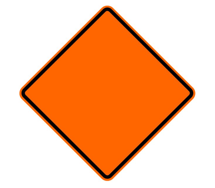 DICKE TOOL 1/25 36 ORANGE REFL ROLLUP SIGN CUSTOM LEGENDS/ RIBS | FLAGS ...