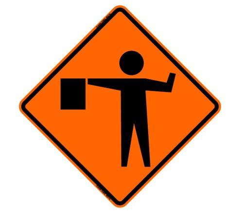 Ameri-Viz 36 VINYL NON-REFL FLAGMAN SYMBOL W/RIBS | FLAGS, SIGNS ...