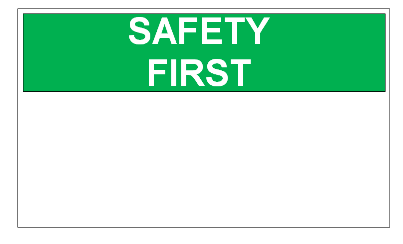 Ameri-Viz ABS 7X10/W-SPECIFY LEGEND | FLAGS, SIGNS & TAPES | SAFETY ...